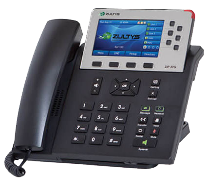 Zultys ZIP 37G Gigabit IP Phone - Zultys VoIP Telephone Systems